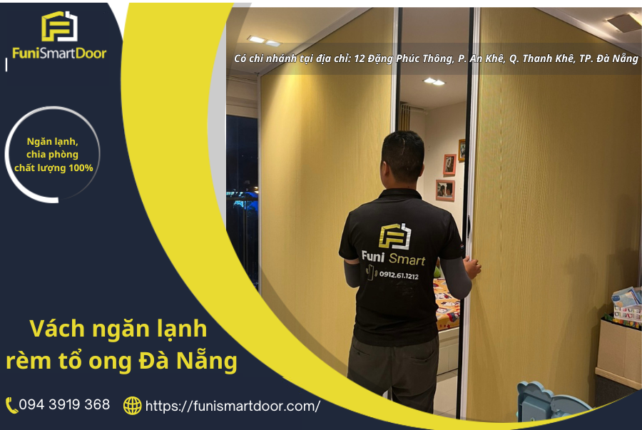 Vách ngăn lạnh rèm tổ ong Đà Nẵng