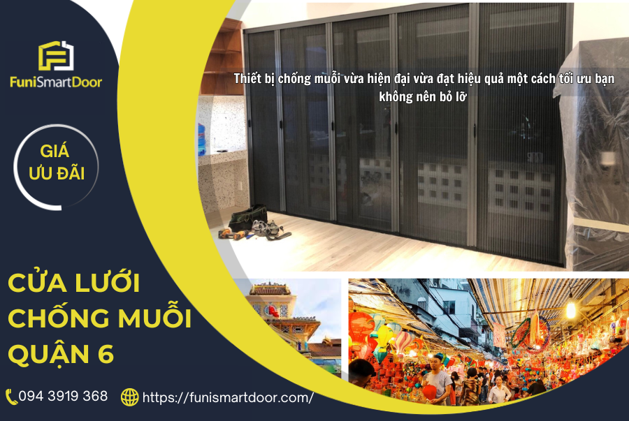 Cửa lưới chống muỗi quận 6 lắp đặt chuyên nghiệp nhiều ưu đãi